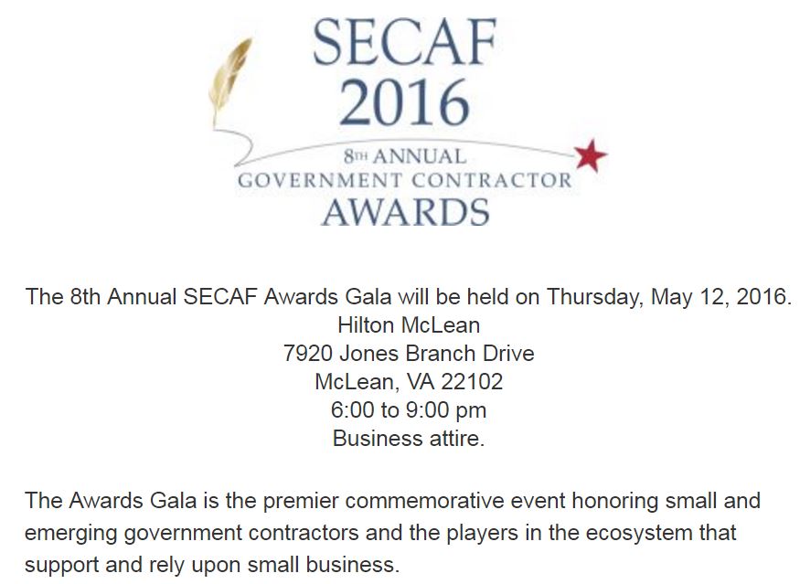 8th Annual SECAF Awards Gala